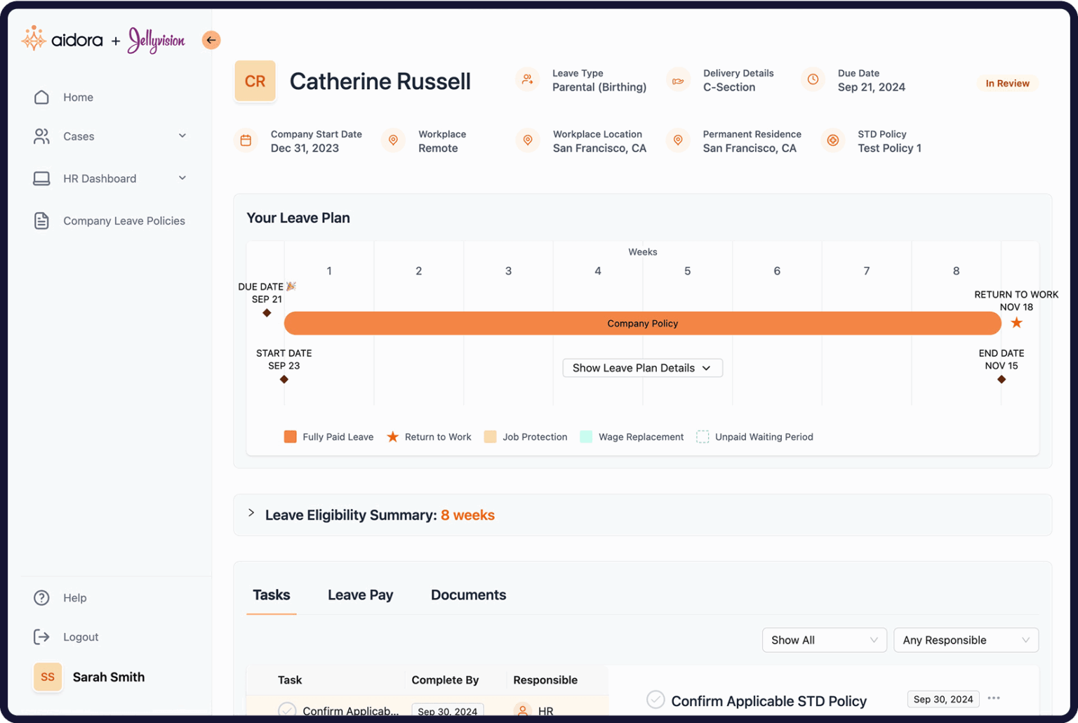 Leave of Absence Management | Jellyvision + Aidora